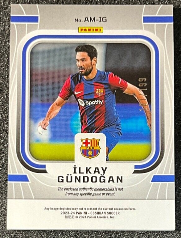 2023-24 Obsidian Soccer Ilkay Gundogan Atomic Patch /99 | eBay