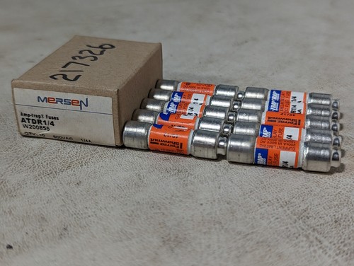 Box of 10 Mersen ATDR1/4 fuses, 0.25A, 600VAC, 300VDC, W200855, class ...