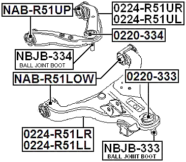 Bushing, Front Upper Control Arm Fits Nissan 54524-1LA0A, 54524-4KH0A ...