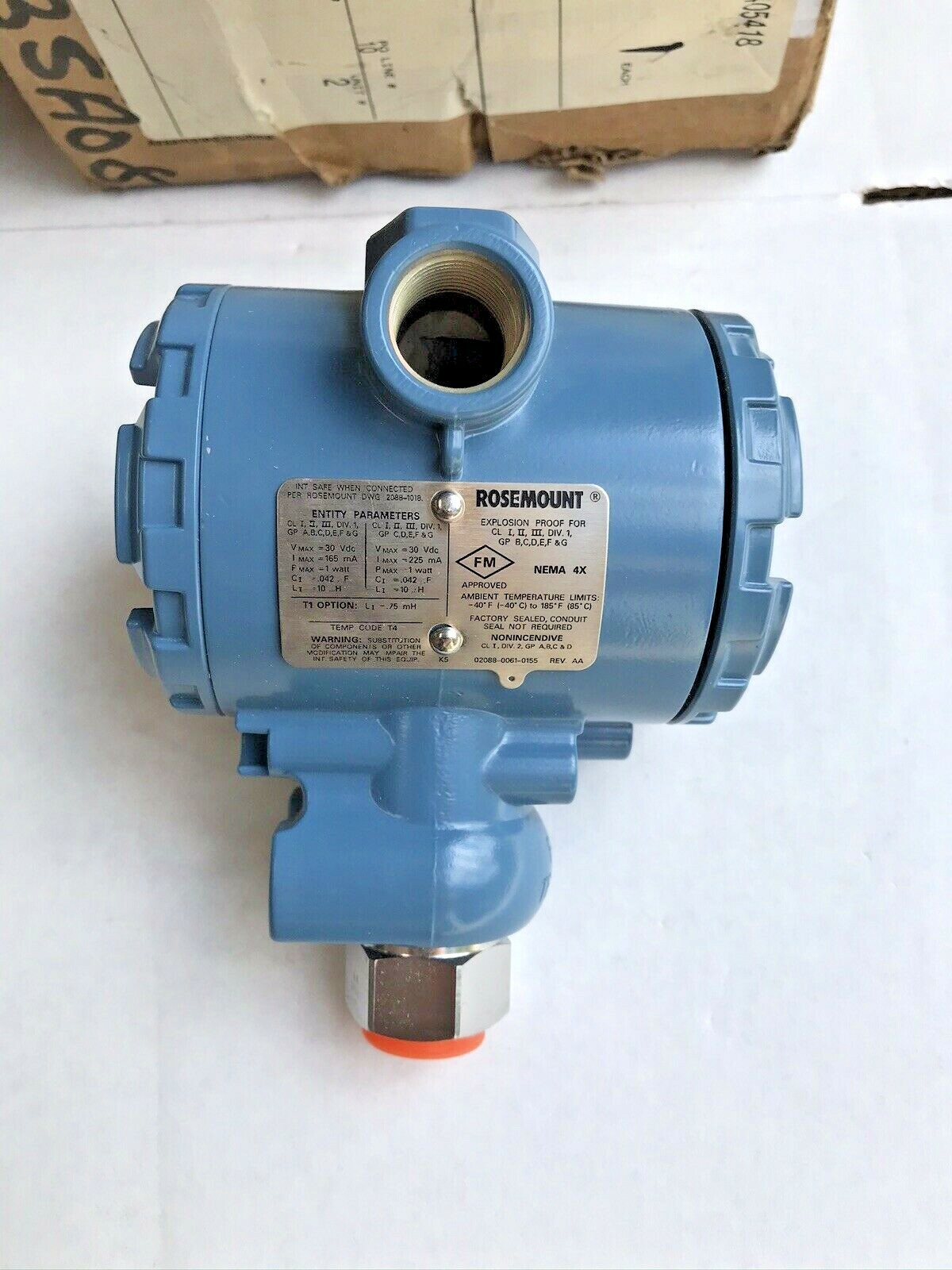 Rosemount+Emerson+2088+G4s22a1k6b404+Smart+Pressure+Transmitter for ...