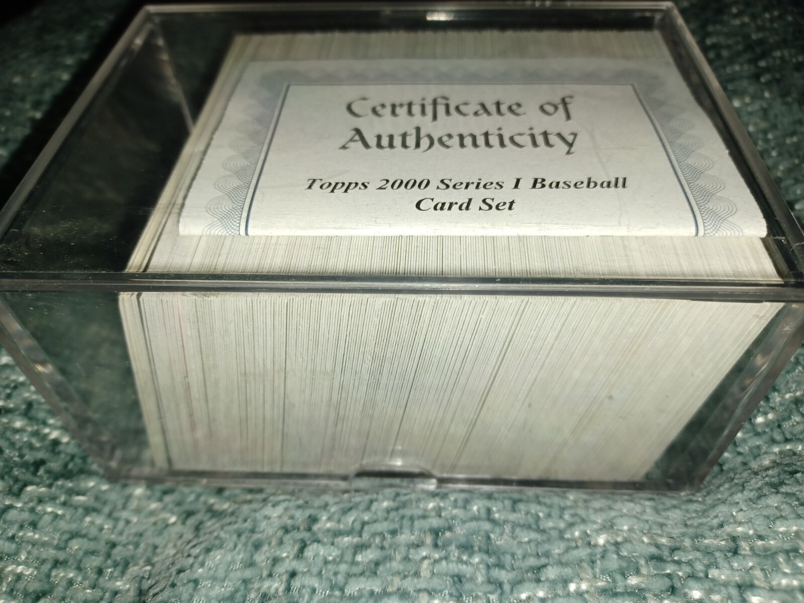 2000 Topps Baseball Series 1 One Full Card Set with COA | eBay