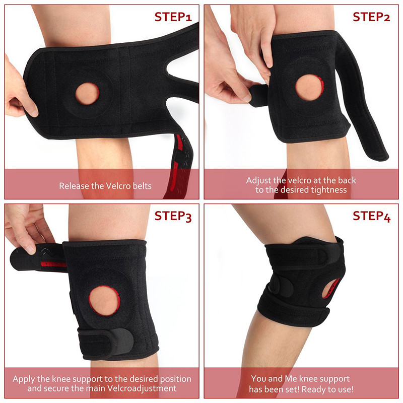Adjustable Knee Arthritis Support Brace Guard Stabilizer Strap Wrap ...