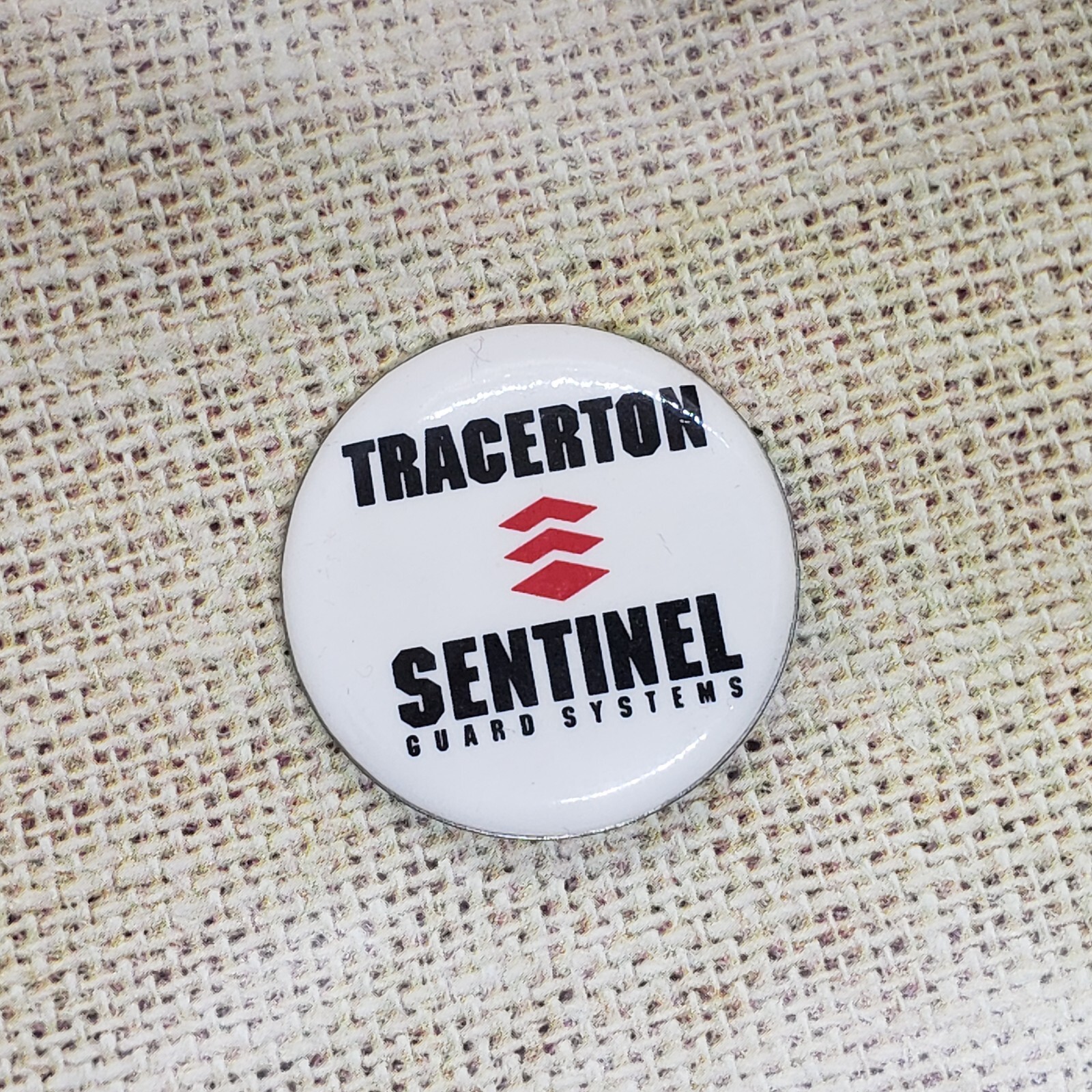 Sentinel Guard Systems Metal Badge Button 1in Tracerton Company Logo | eBay
