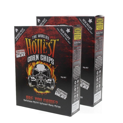 World's Hottest Corn Chips - Carolina Reaper & Scorpion Extreme Chilli ...