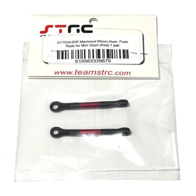 NEW STRC 55mm Aluminum Push Rods Red (2) for Mini Slash | eBay