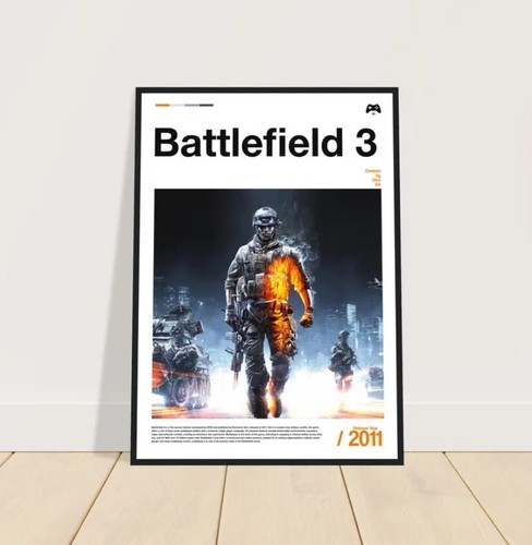 Battlefield 3 Gaming Poster, BF3 Gaming Poster, Battlefield 3 Wall Art ...