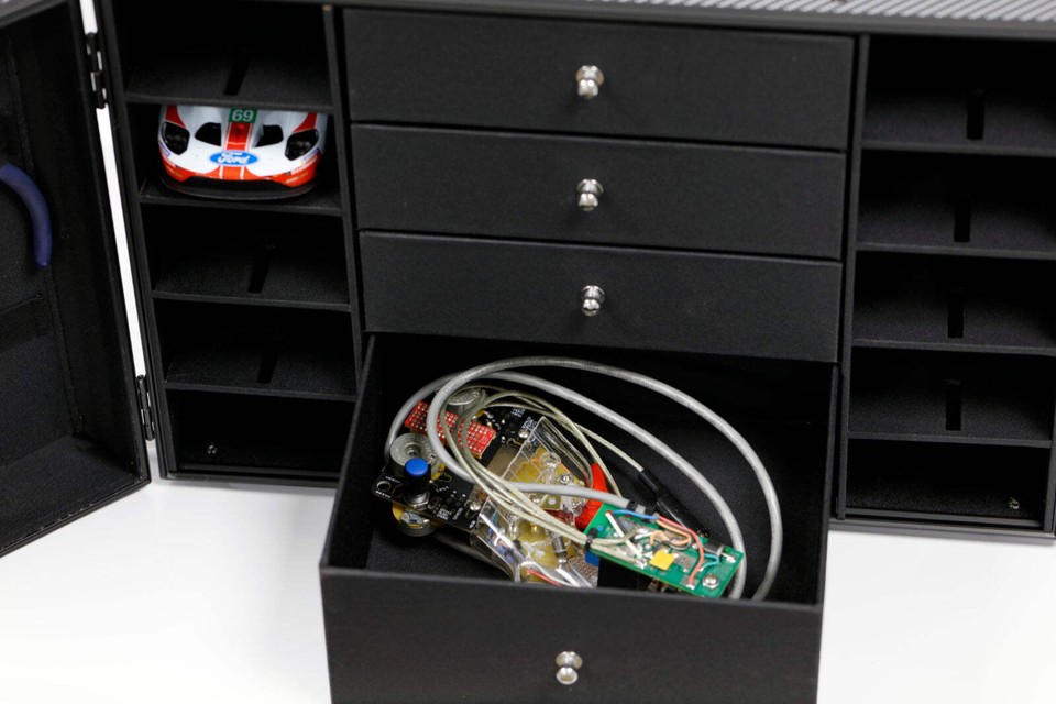 PowerHobby 1/24 Slot Car Pit Box Case for Carrera BRM H&R Racing Pitbox ...