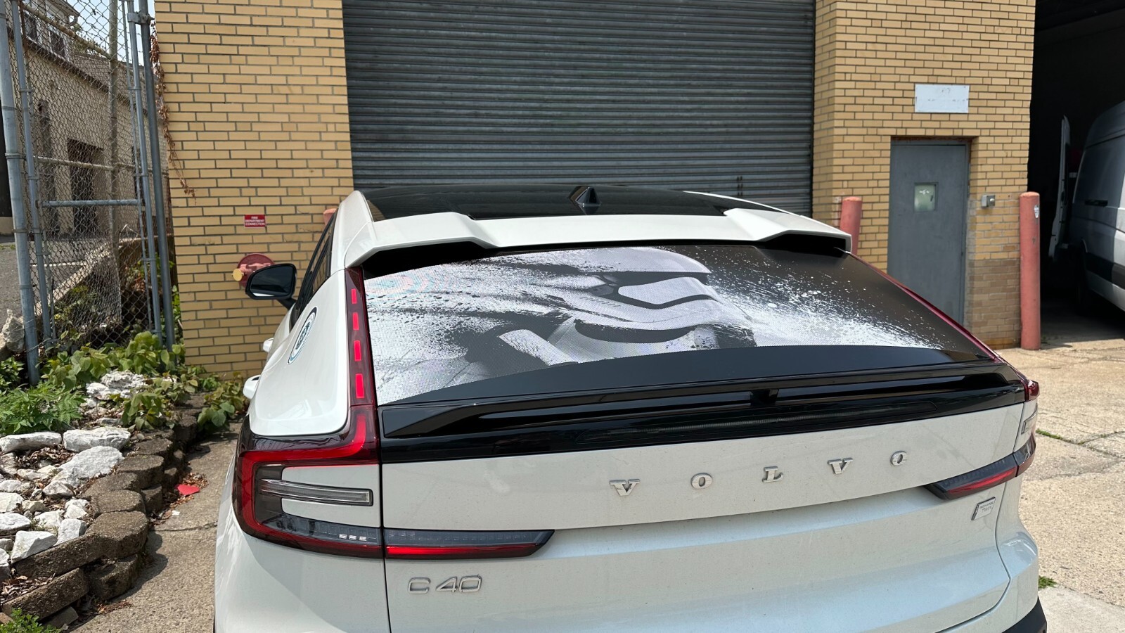 STORM TROOPER PERFORATED Window Graphic Decal Sticker Truck SUV VAN ...