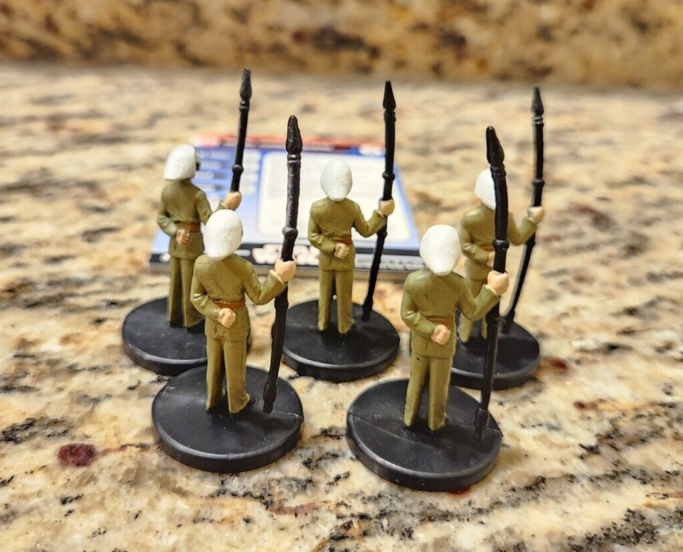 WOTC Star Wars Miniatures - Rebel Honor Guard #16 - 5 Figures w/ Card ...