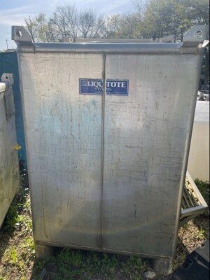 Hoover Liquitote 550 Gallon 304 Stainless Steel Stackable IBC Tote | eBay