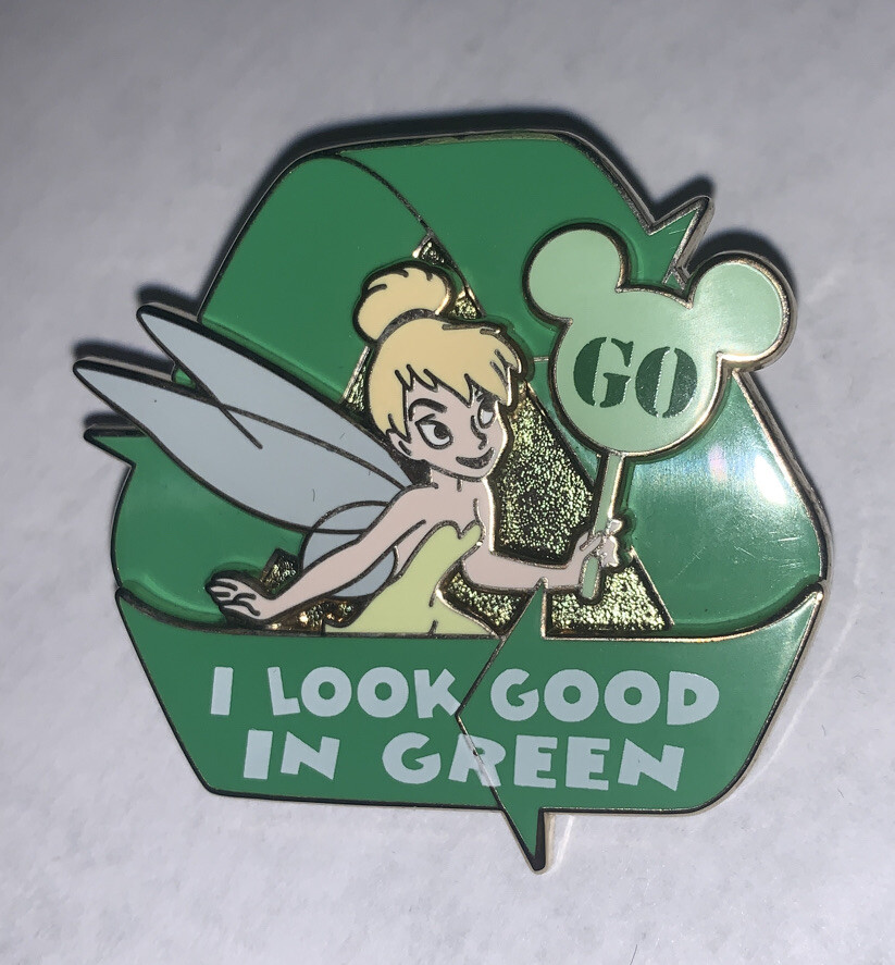 Disney Pin Tinker Bell Recycle Go Green Mystery Set Le 1000 Recycling ...