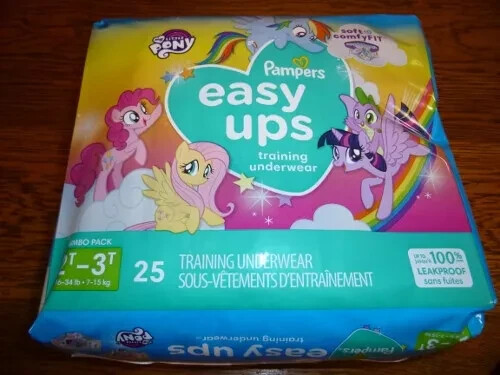 Pampers Easy Ups Girls & Boys - Size 2T-3T, My Little Pony Training ...