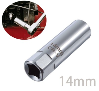 1Pcs 14mm 12-Point 3/8" Thin Wall Spark Plug Socket For Spark Plug ...