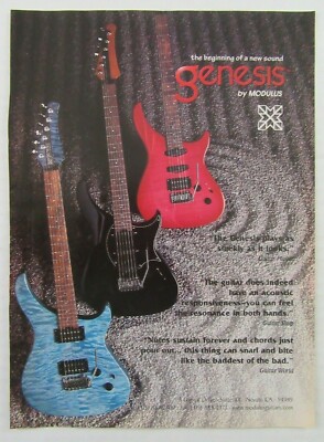1997 MODULUS GUITARS "Genesis" The Beginning Of A New Sound Magazine Ad ...