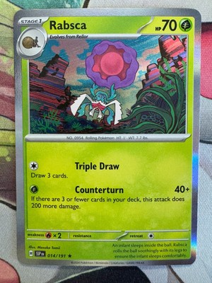 Rabsca Holo English Pokemon TCG BKBC99 | eBay