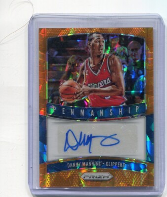 2019-20 Panini Prizm - DANNY MANNING - Orange Cracked Ice Autograph ...