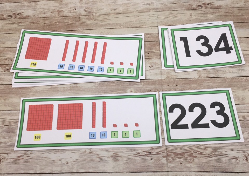 Classroom Place Value Bundle - (4 Sets) Activity Mats & Cards - Math ...