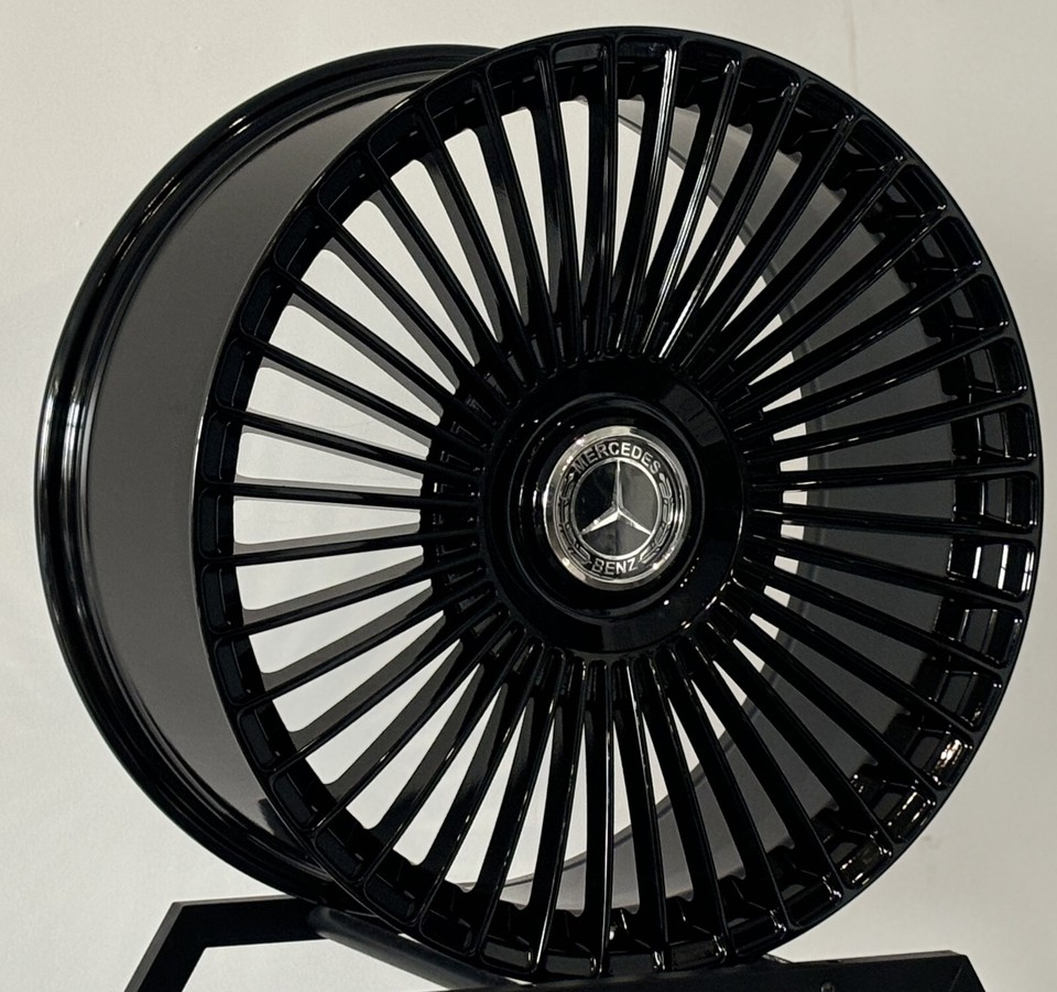 22" RIMS FIT MERCEDES S CLASS S600 S580 S560 S550 S500 S63 BLACK WHEELS ...