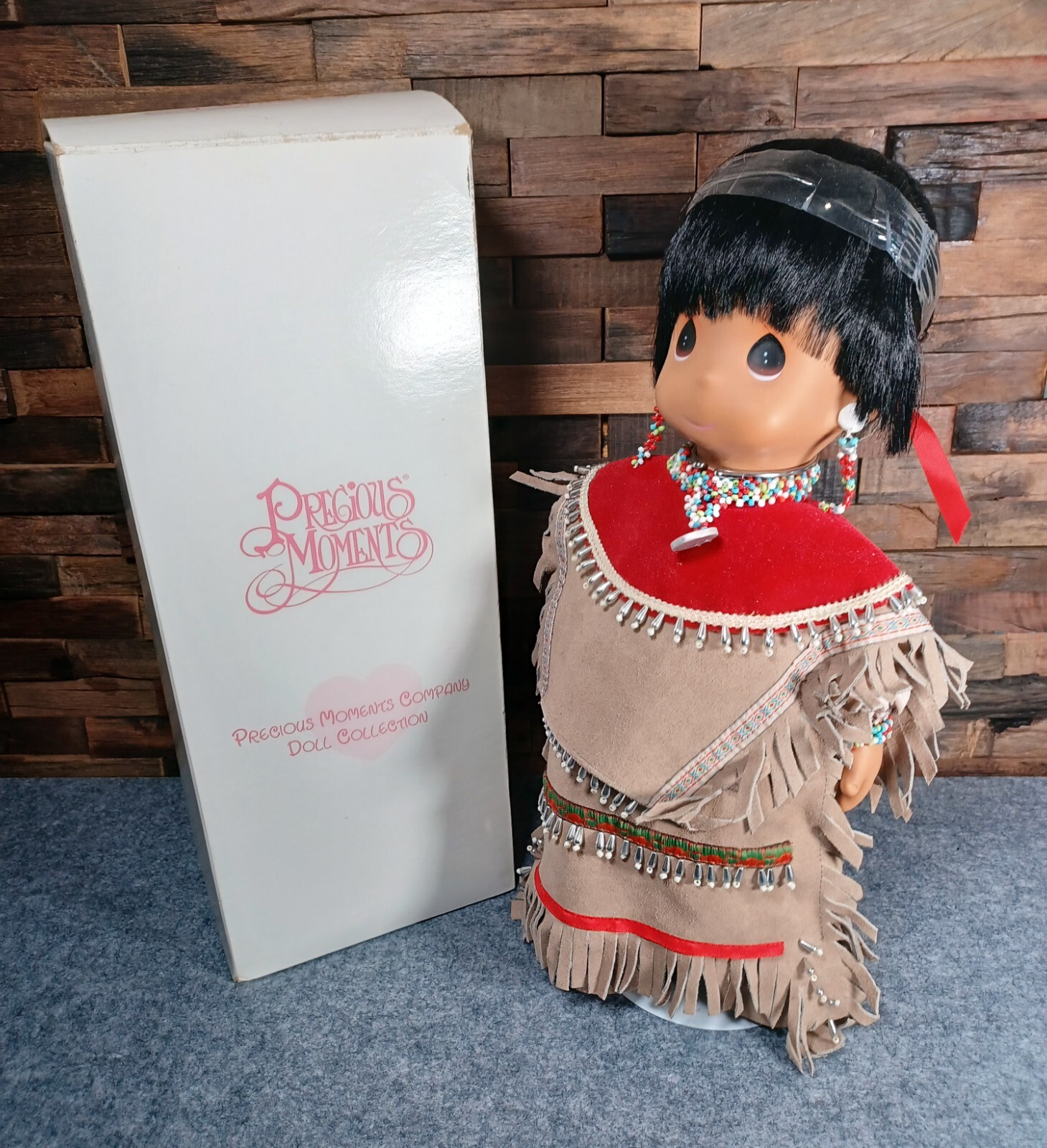 1994 Precious Moments Miakoda Apache Native American 14" Doll NIB Rare ...