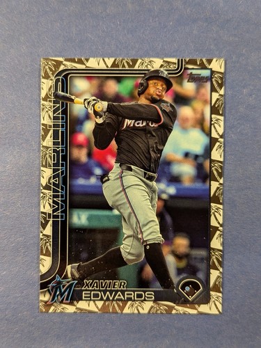 Xavier Edwards 2025 Topps Series 1 Spring Training Foil #258 - Miami ...