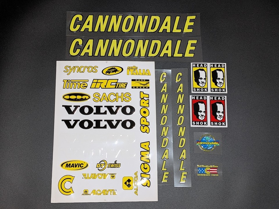 Cannondale Volvo Racing Teams Co-sponsors Frame Decal Set | eBay