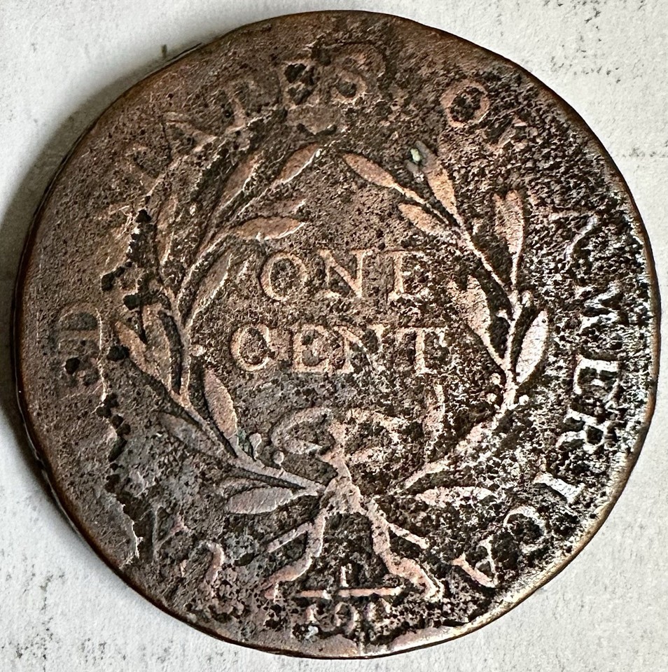 1794 FLOWING HAIR LARGE CENT HEAD OF 1795 | eBay