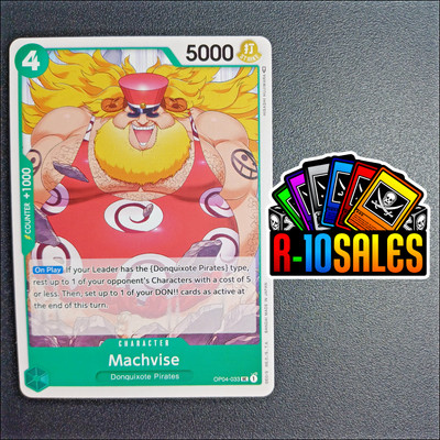 Machvise OP04-033 UC One Piece TCG | eBay Australia