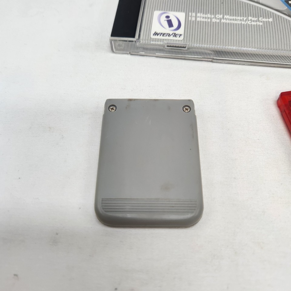 Sony PlayStation One PS1 Memory Cards 1 Pelican 1 InterRef With CD Case ...