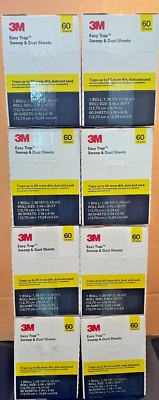 3M Easy Trap Duster Sweep and Dust Sheets, 5" x 6", 60 Sheets/Roll(8 ...