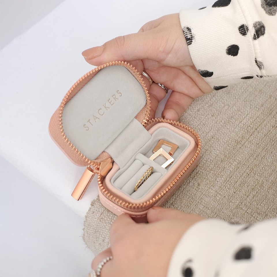 Stackers Blush Pink Petite Travel Jewellery Box | eBay UK