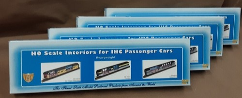 4 IHC HO Heavyweight Interiors Passenger Cars Rivarossi Coach Diner ...