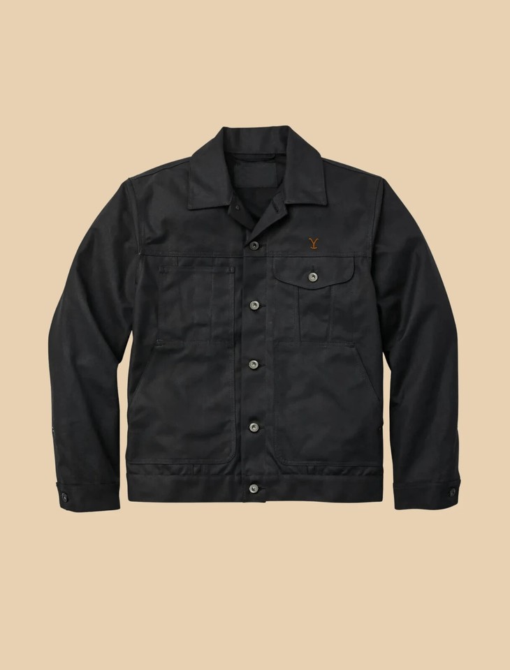 Cole Hauser Yellowstone Rip Wheeler Black Cotton Jacket | Rip Wheeler ...