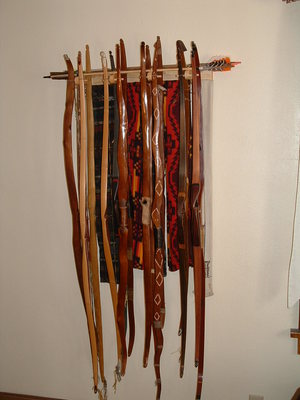 traditional bow rack holds 16 bows | eBay