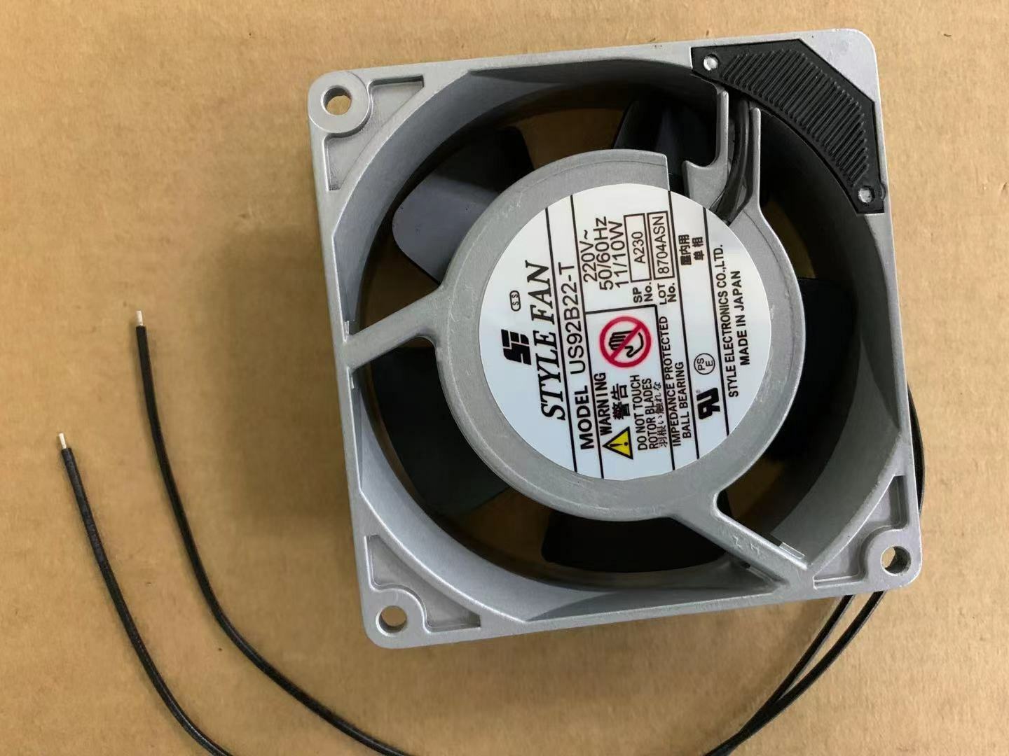 STYLE FAN 9225 9CM US92B22-T 220V 11/10W 2-wire all-metal AC axial fan ...