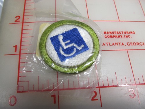 DISABILITY AWARENESS merit badge Type I PB computer designed 42mm oem ...