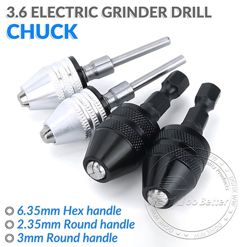 Keyless Drill Chuck Quick Change Adapter Shank For Dremel Electric ...