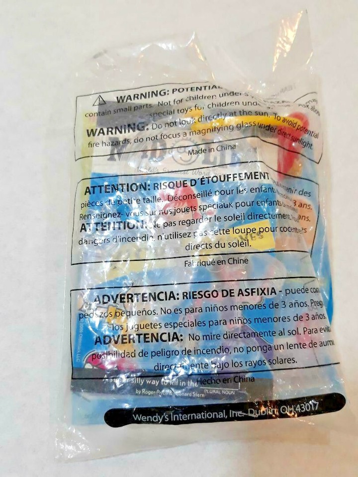 New WENDYS KIDS MEAL MAD LIBS TOY 2009 Sealed ~ Ships FREE | eBay