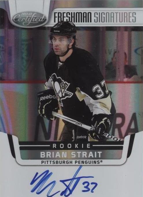 2011-12 Panini Certified - Freshman Signatures Brian Strait #172 (AU ...