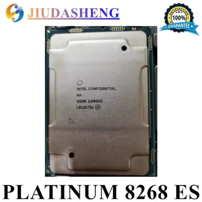 Intel Xeon Platinum 8268 ES QQ9E 24c 2.6ghz lga3647 205W CPU processor | eBay