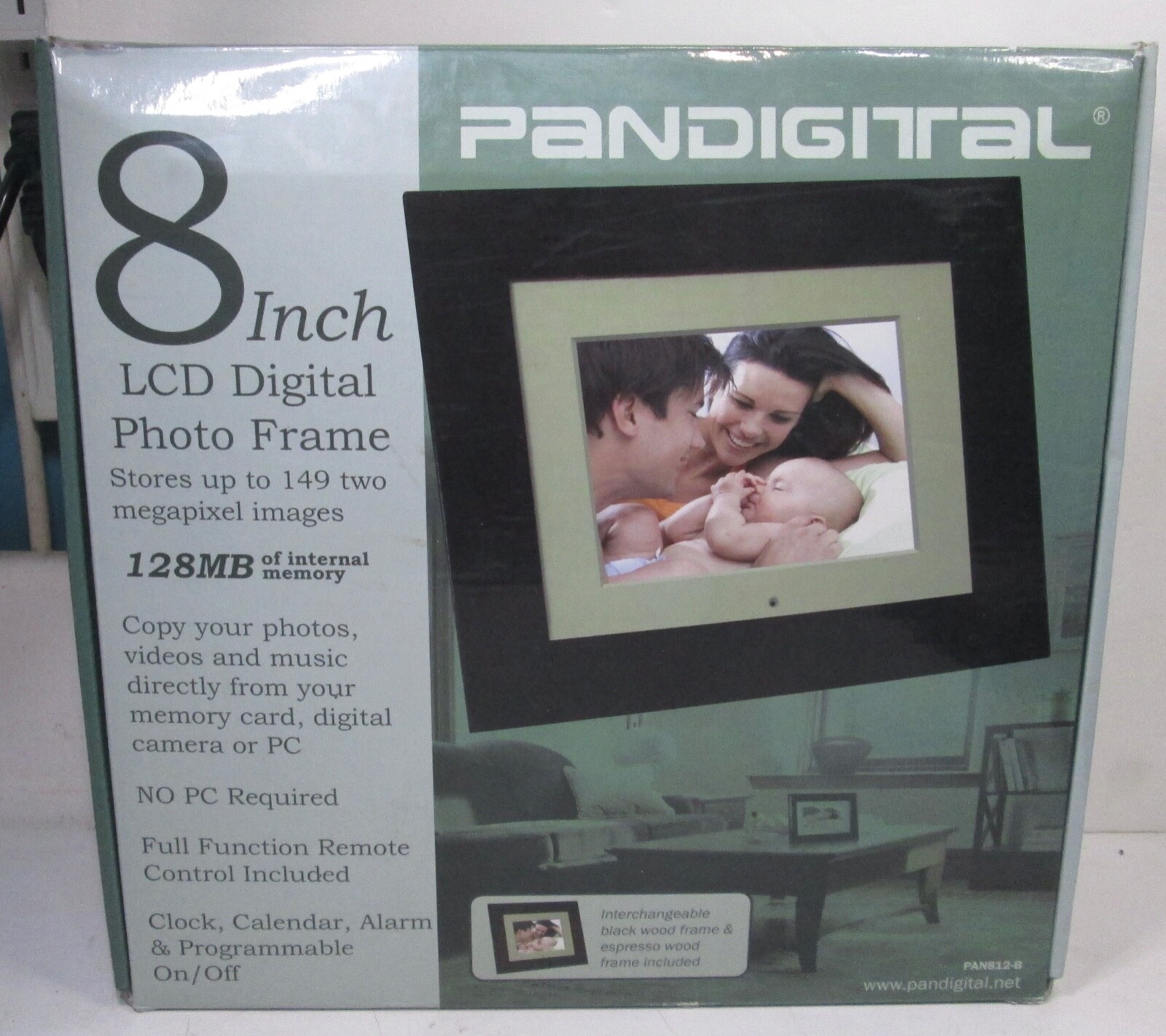 Pandigital PAN812-B 8" Digital Picture Frame - Missing Remote ...
