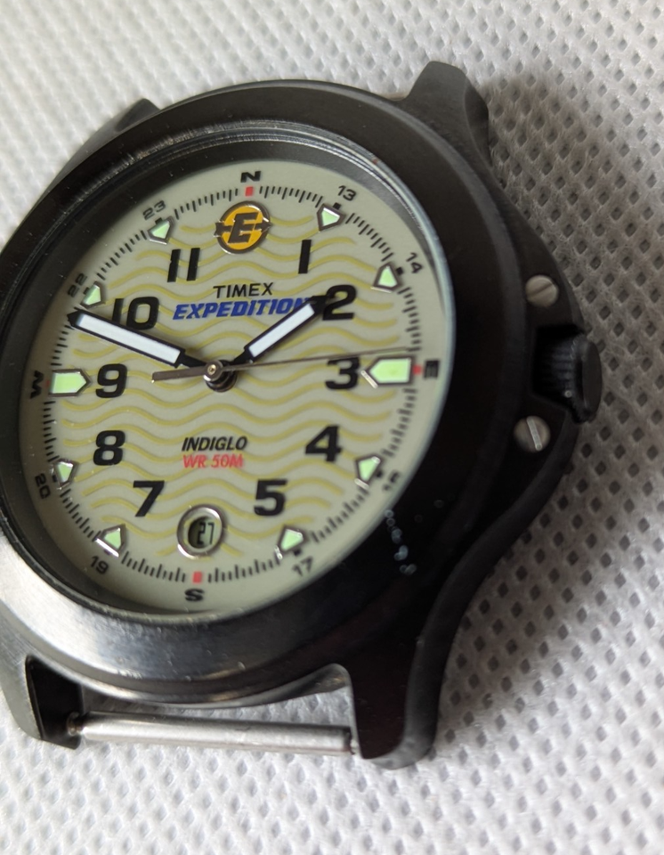 Timex Expedition Watch - Indiglo - New Battery - No band | eBay