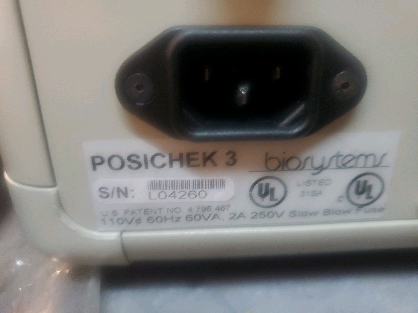 Biosystems PosiChek 3 SCBA Test Bench - UNTESTED - FREE SHIPPING | eBay