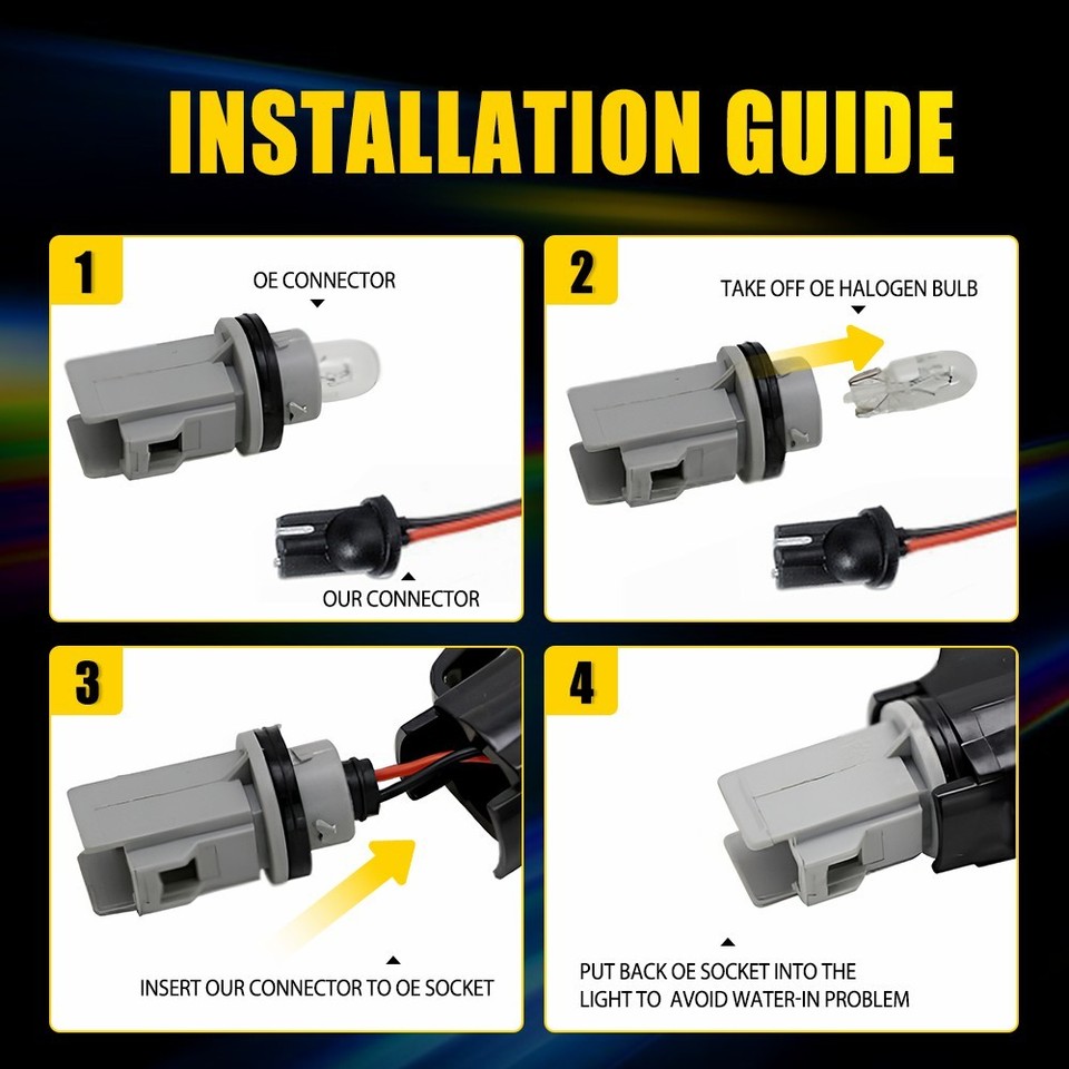 For VW MK4 Jetta Golf GTI R32 Beetle LED Side Sequential Marker Signal ...