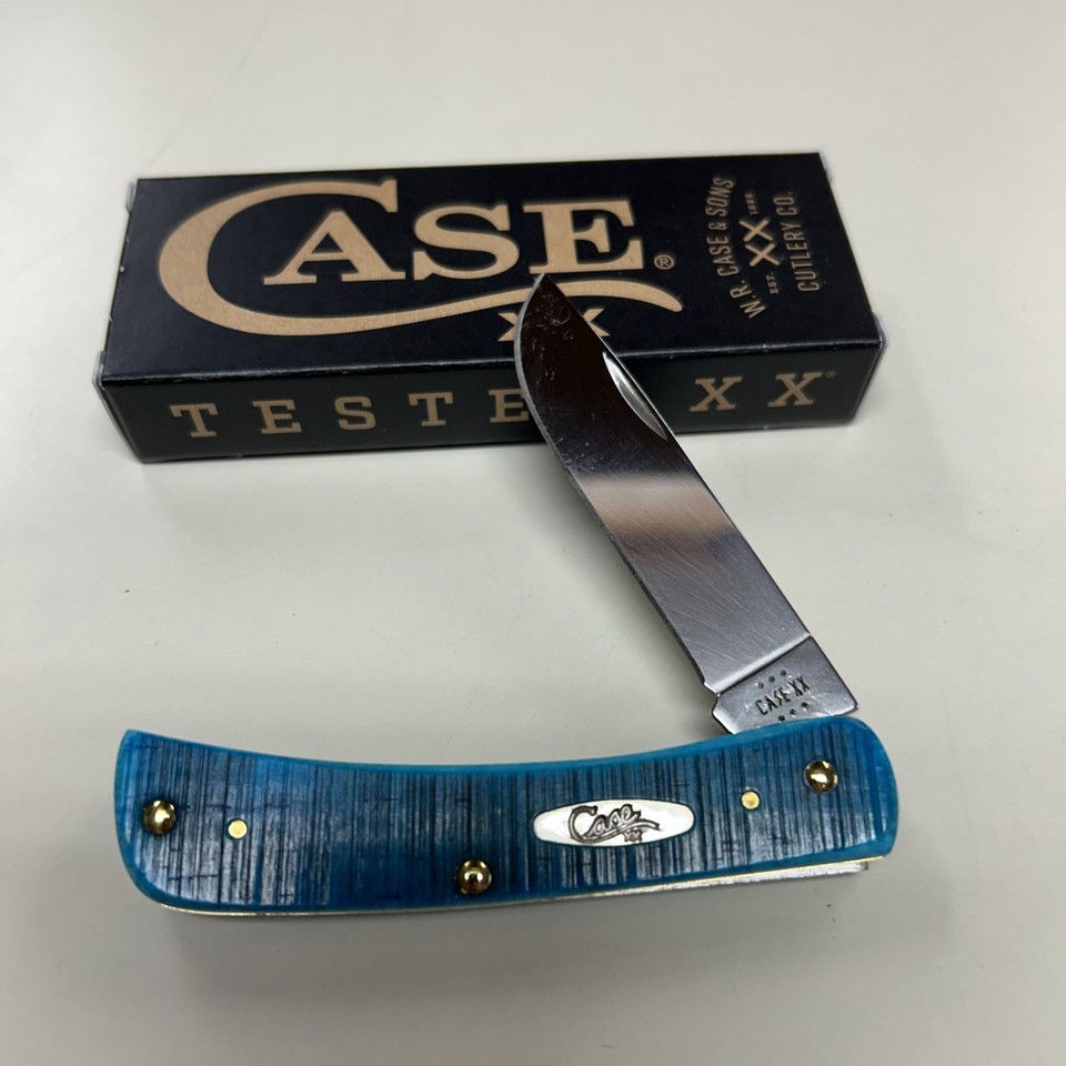 CASE XX #25590 CARIBBEAN BLUE BONE SAWCUT JIG SOD BUSTER JR SS | eBay