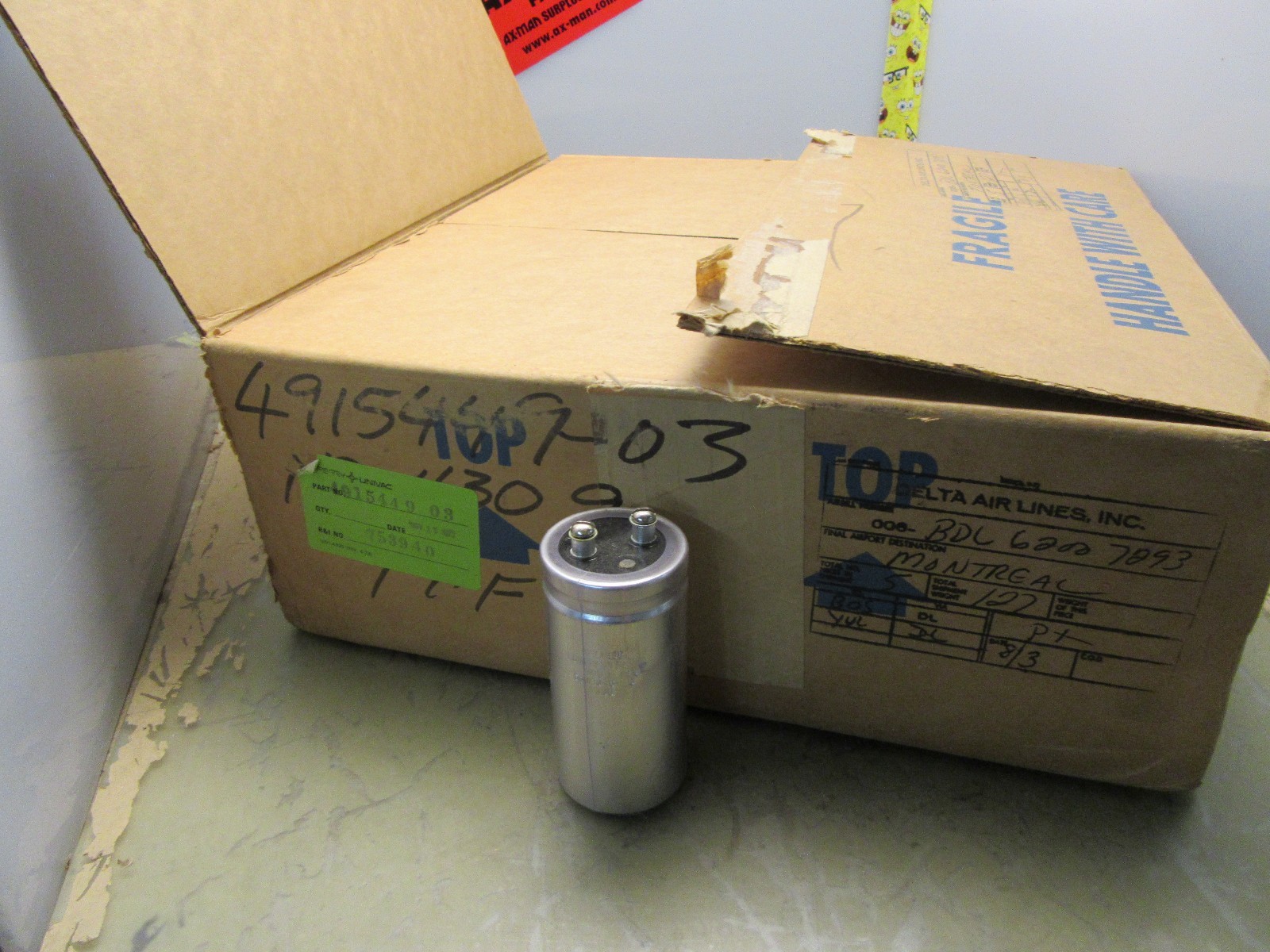 box of 47x NOS sprague powerlytic 50000uf 6VDC electrolytic capacitors ...