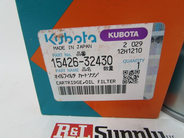 Kubota Genuine OEM Oil Filter 15426-32430 Fits Z482 Engines for sale ...