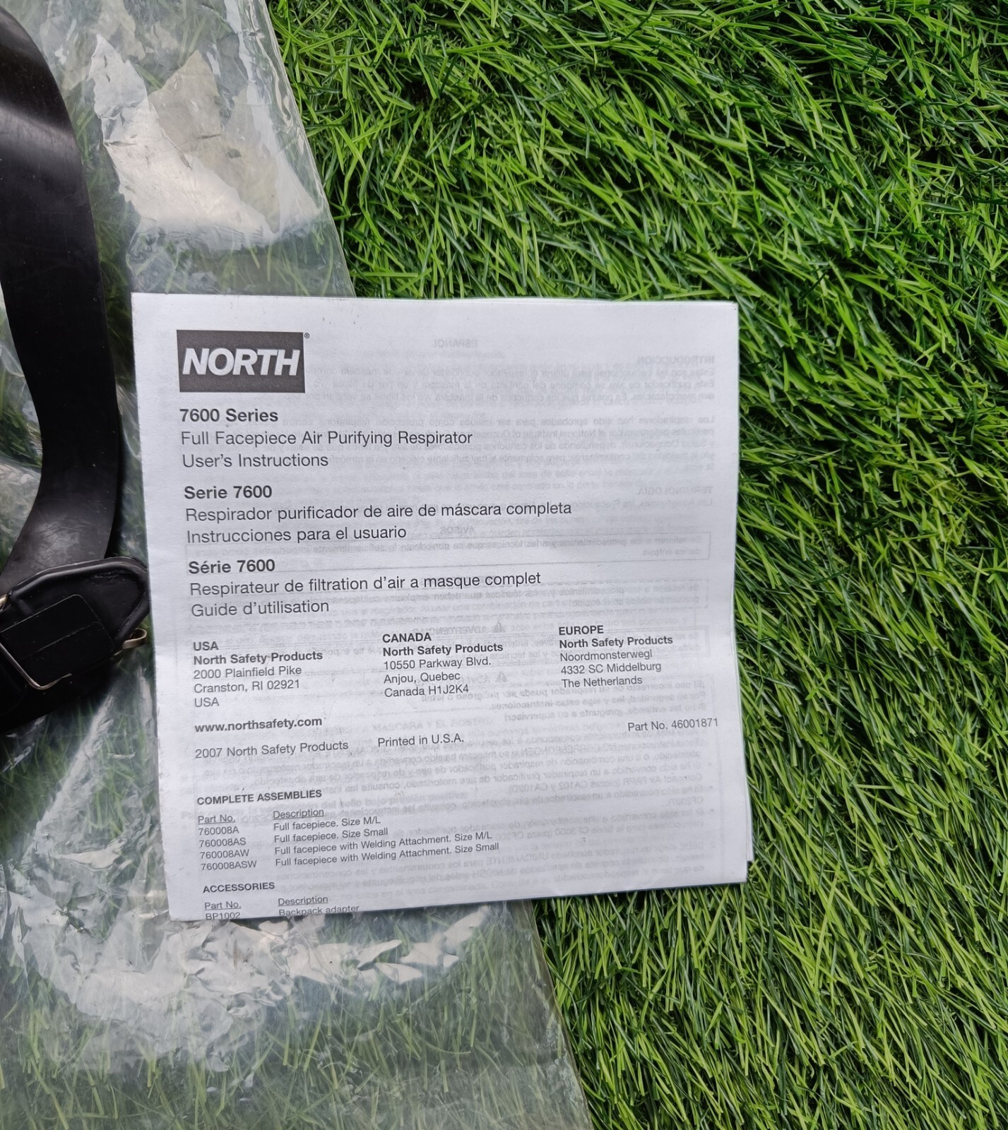 NORTH 7600 Series Full Facepiece Aie Purifying Respirator Mask | eBay