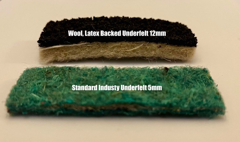 Latex Backed, Pure Wool Felt Sound Deadening Underfelt for Car Carpets ...