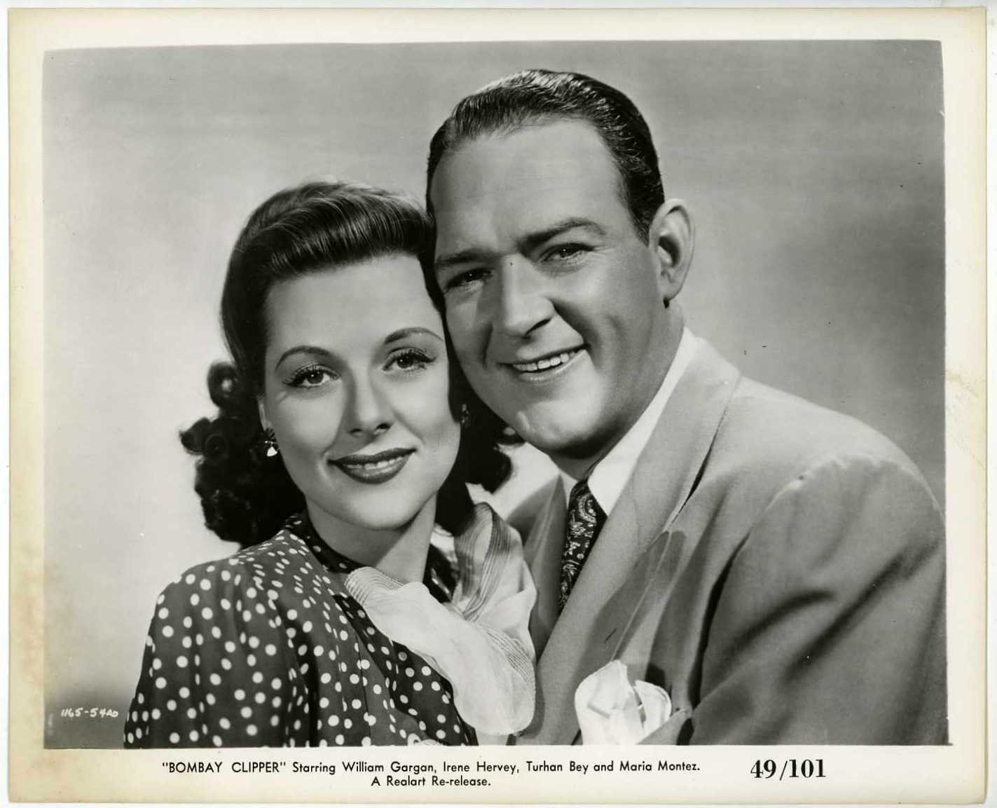 Bombay Clipper 1942 Original R49 Photo - Irene Hervey William Gargan | eBay