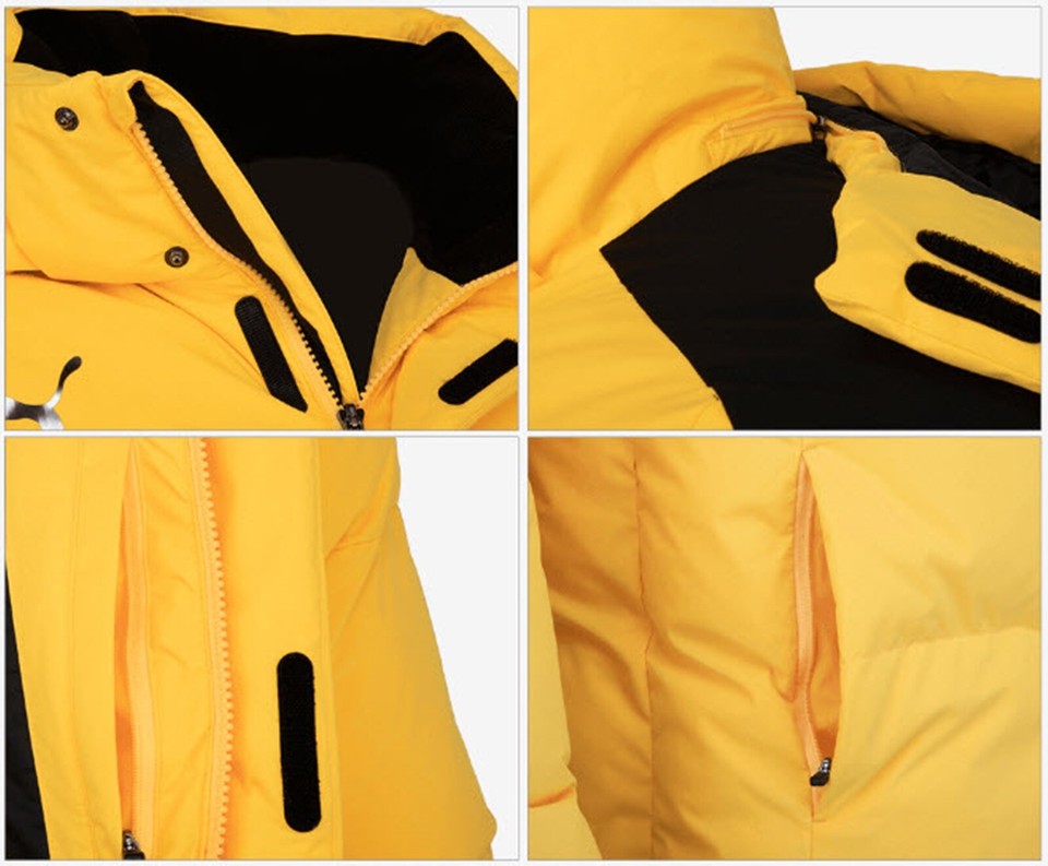 Puma Men KK Short Padding Jacket Yellow Winter Coat Top Casual Padded ...